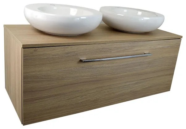 Comodo Koupelnová skříňka pod deskové umyvadlo Montana DU 120-HD, dub urban