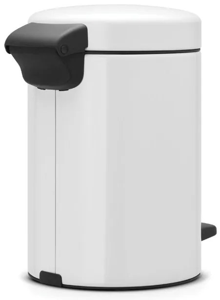 Brabantia pedálový odpadkový koš newlcon, 3l, bílý, 112126