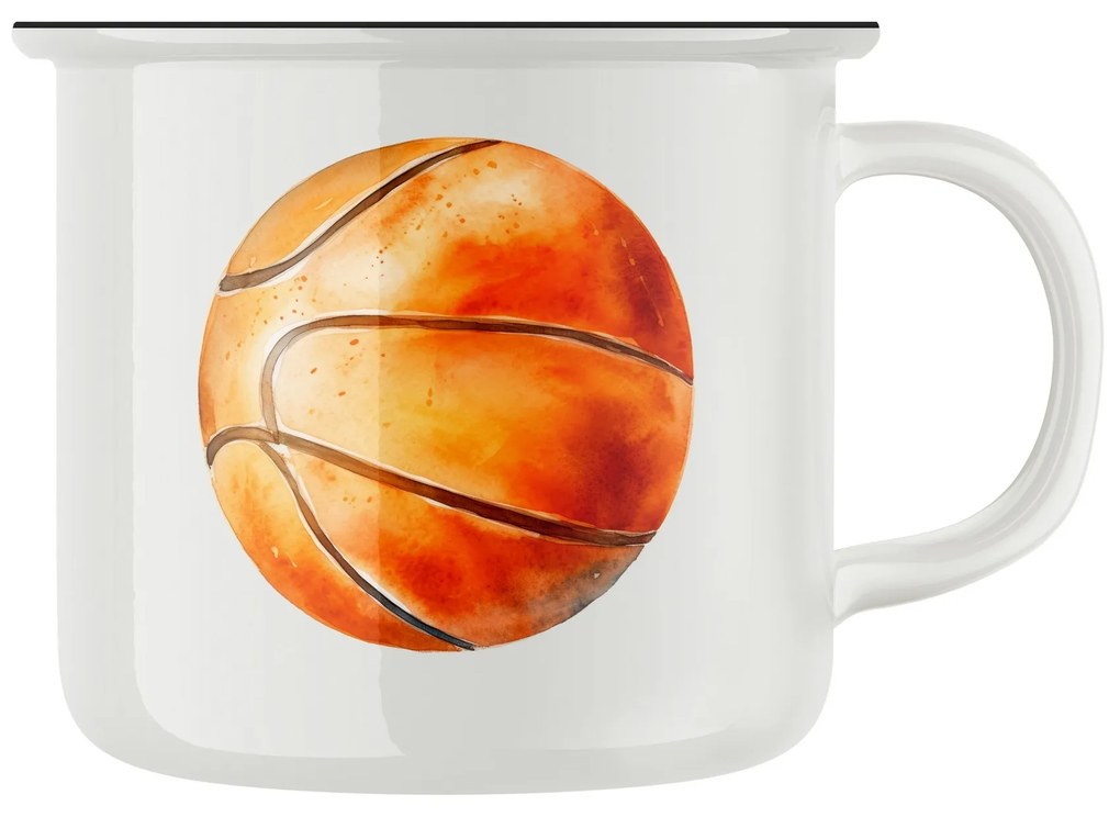 Mablo Keramický retro hrnek "Basketbal" Hrnek: Keramický retro 500 ml