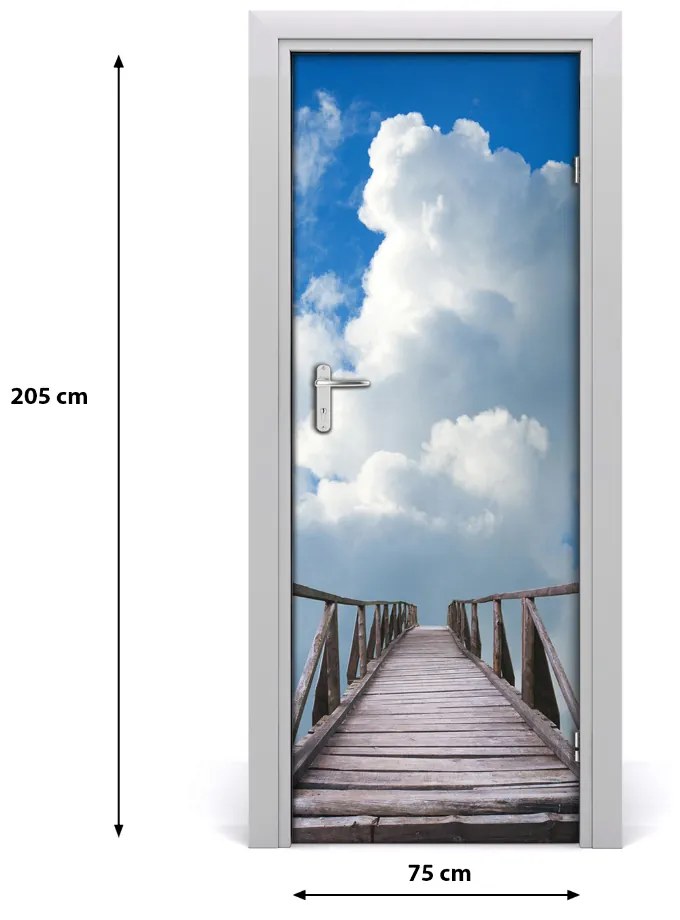 Fototapeta na dveře samolepící cesta do nebe 75x205 cm