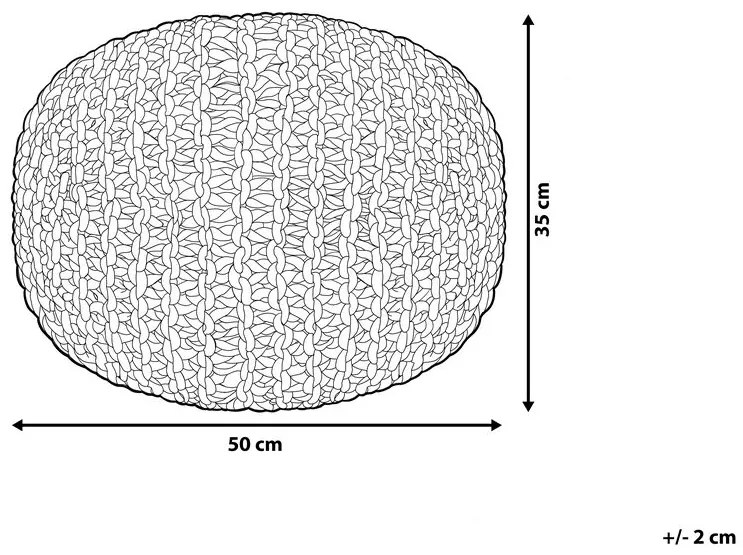 Žlutý polštář na sezení 50x35 cm CONRAD II Beliani