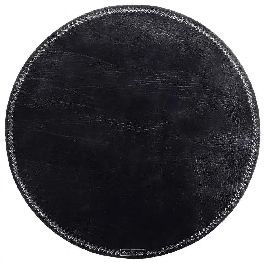 Tine K Home Prostírání Morocco black, černá barva, textil