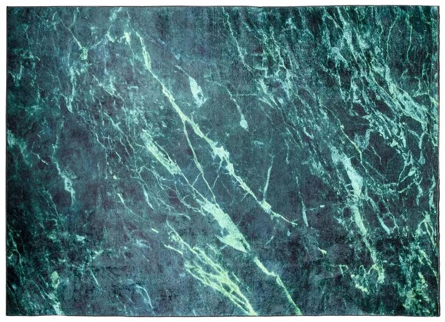 Moderní zelený koberec s mramorovým vzorem Šířka: 160 cm | Délka: 230 cm