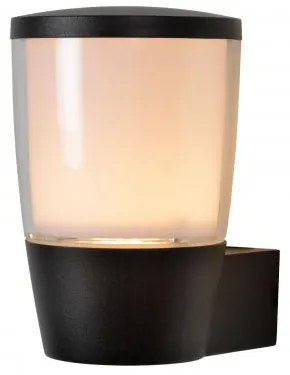 LUCIDE NINKE Outdoor Wall Light IP54 GU10/5W H16cm Black, venkovní svítidlo