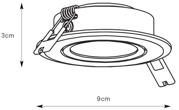 Markslöjd 108885 - LED Stm. koup. podhl. svítidlo PLUTO LED/4,9W/230V IP44 bílá