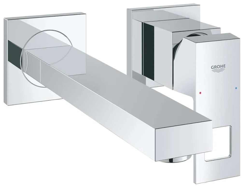 Grohe Eurocube - Umyvadlová baterie pod omítku, 2-otvorová instalace, chrom 23447000