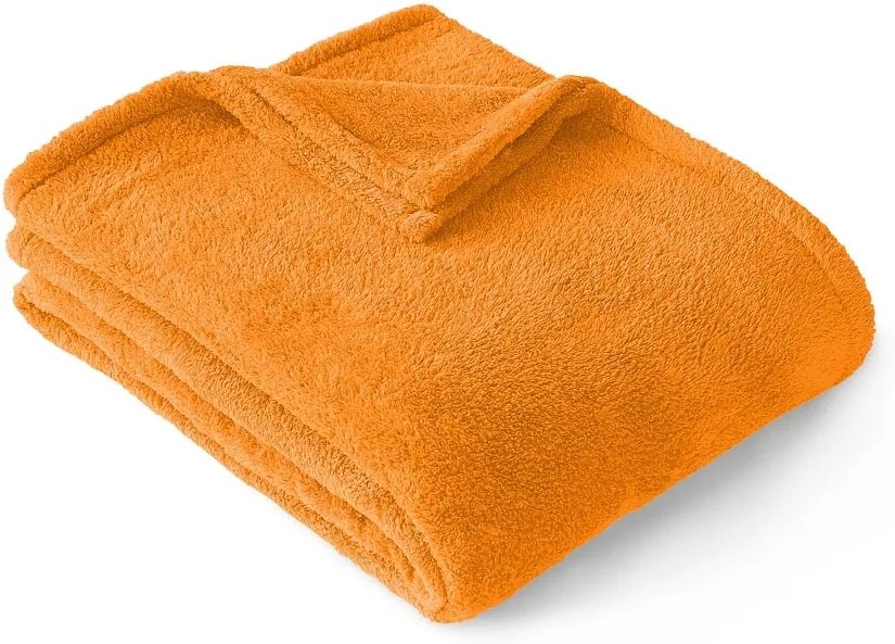 Veba soft deka - oranžová 150x200