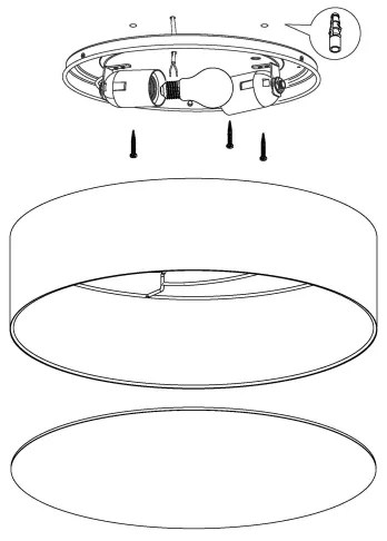 Eglo 97575 - Dětské stropní svítidlo RUFFO 2xE27/40W/230V