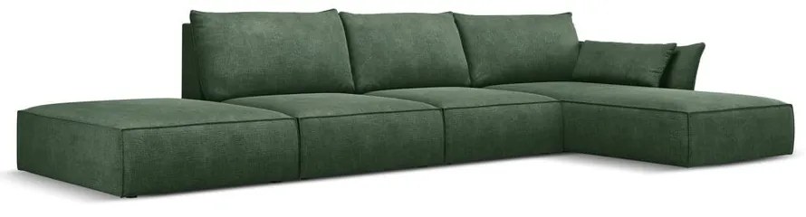 Tmavě zelená rohová pohovka (pravý roh) Vanda – Mazzini Sofas