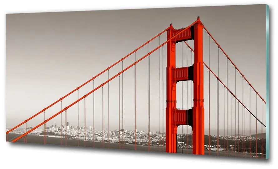 Wallmuralia Foto obraz sklo tvrzené Most San Francisco 100x50