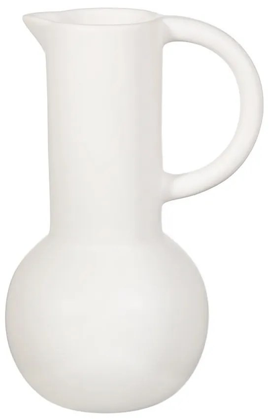 sass & belle Džbán Ampora Jug Vase White - large, bílá barva, kámen