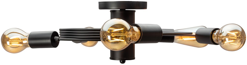Toolight - Stropní svítidlo 5xE27 60W APP741-5C, černá, OSW-01106