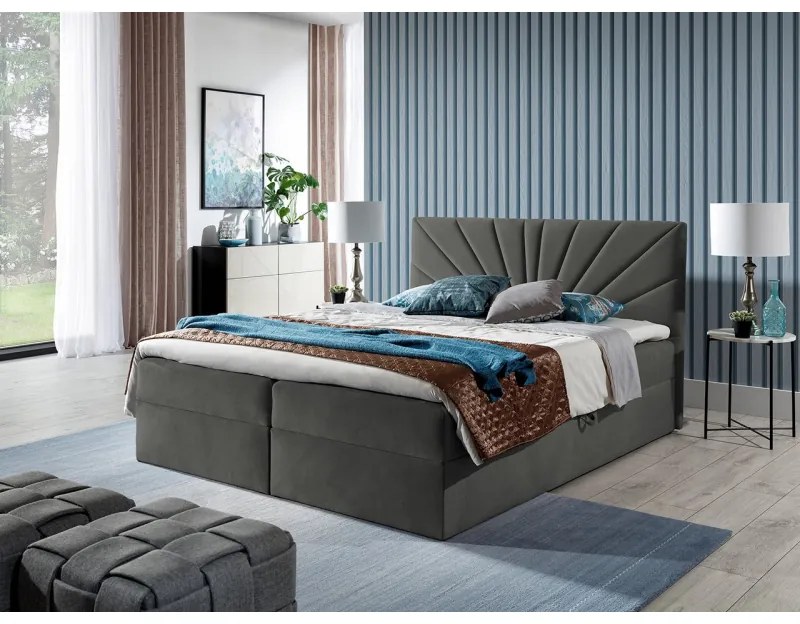 Kontinentální postel Borneo 4, Rozměr postele: 160 x 200 cm, Barva:: Paros 2