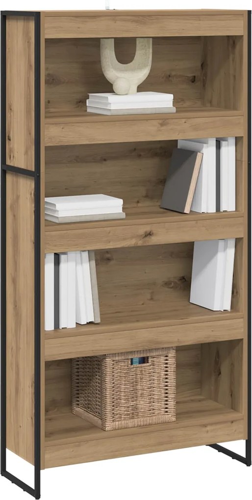Knihovna 80 x 30 x 155 cm Kompozitní dřevo Umělecký dub 3403009