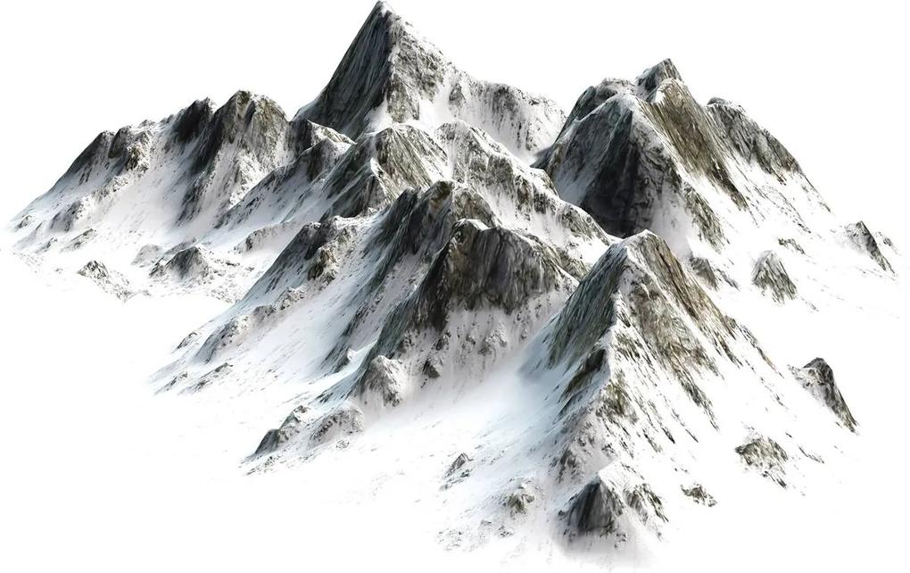 Fototapeta - Hory pokryté sněhem (152,5x104 cm)
