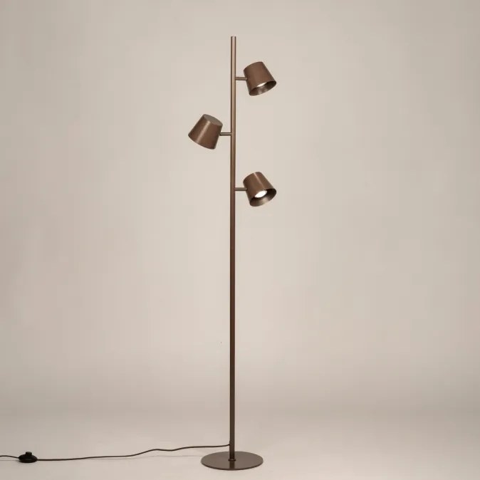 Stojací lampa Snap Fosca Brown Trio