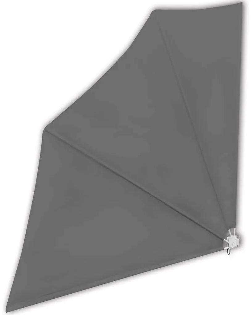 Skládací markýza na terasu - šedá | 140x140 cm | BIANO