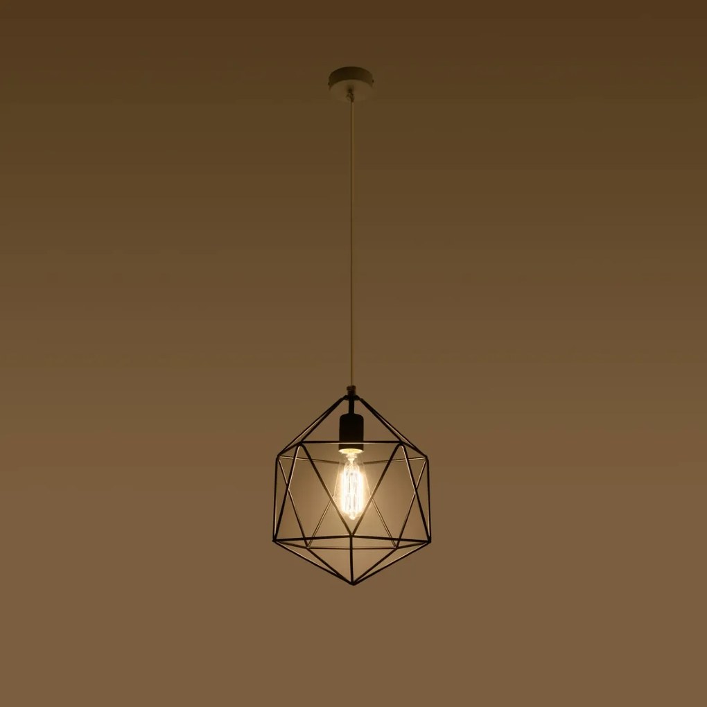 Sollux Lighting Závěsné svítidlo GASPARE Černá