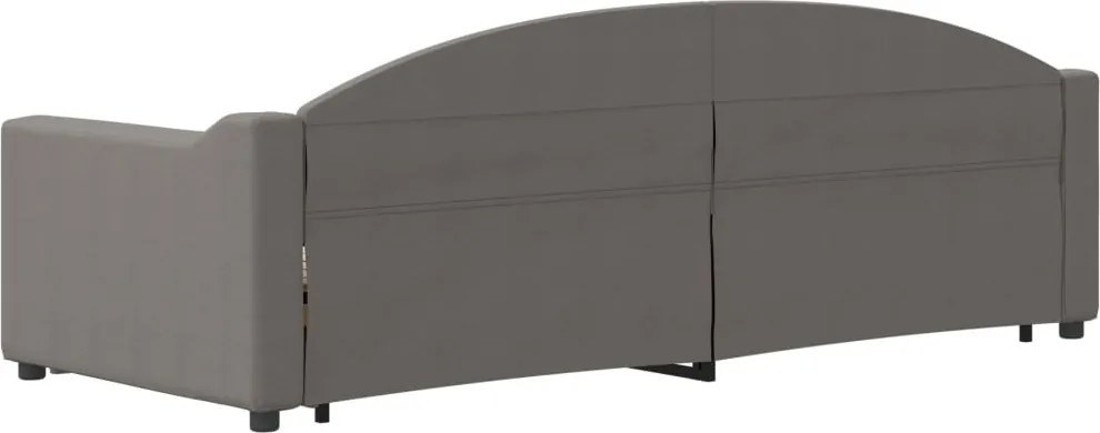 Válenda s přistýlkou taupe 80 x 200 cm textil 3197528