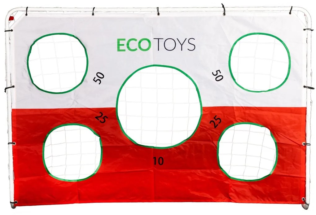 Tréninková fotbalová branka s terčem OLA Ecotoys 180x122cm
