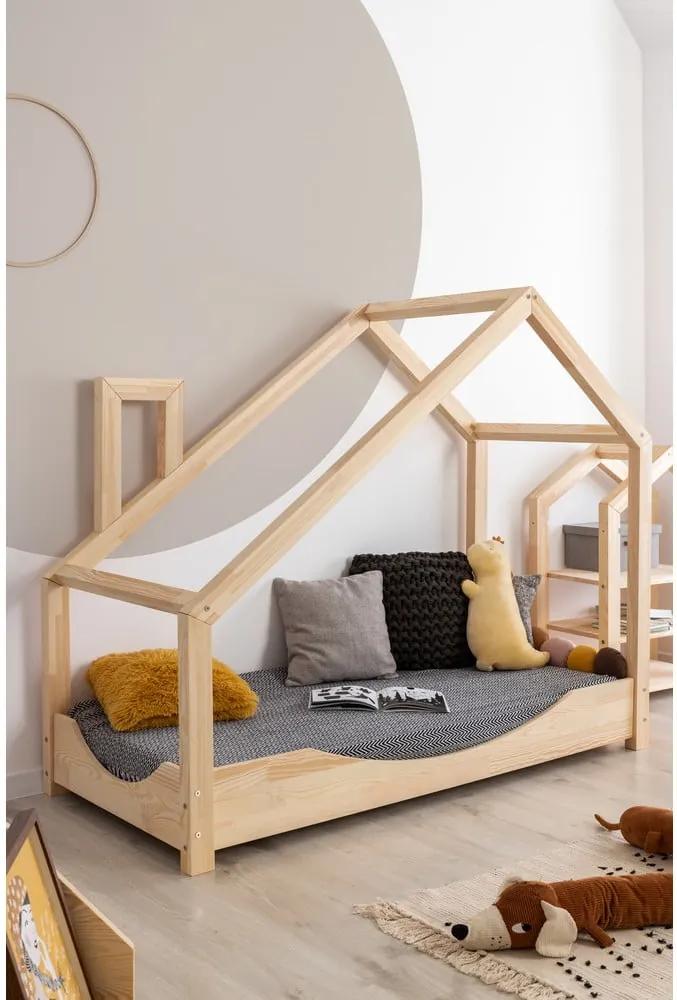 Adeko Dětská postel domeček Luna E Velikost postele: 140x80 cm Barva: dekor přírodní dřevo přírodní