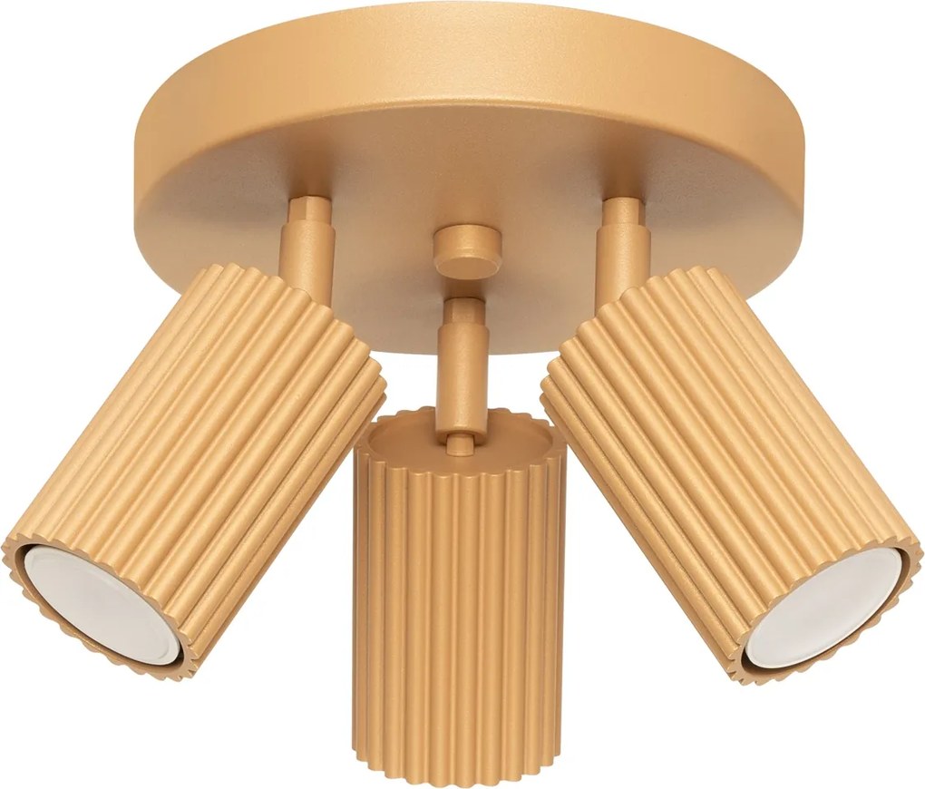 Sollux Lighting Stropní svítidlo KARBON 3P zlaté
