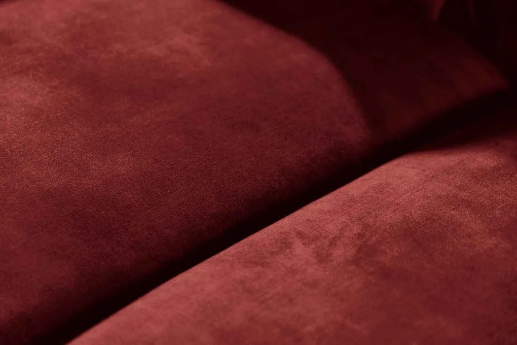 Designová trojsedačka Chesterfield 205 cm červený samet
