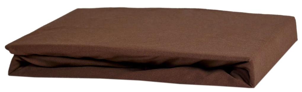 Stanex Jersey napínací prostěradlo čokoládové ROZMĚR: (š/d/v) 180 x 200 x 20 cm