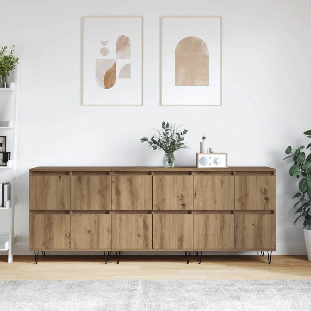 Konzole 3 ks Artisanový dub 3394525