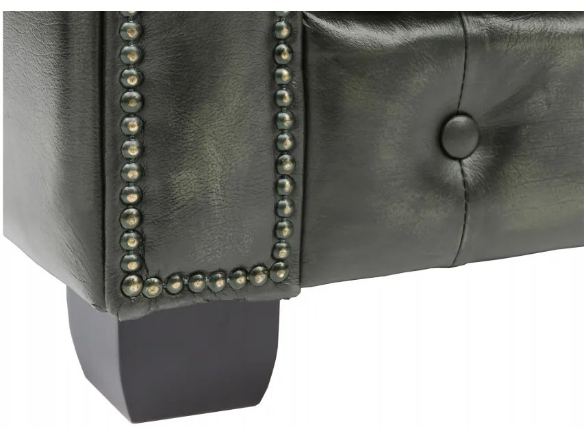 Křeslo z pravé kůže Chesterfield III