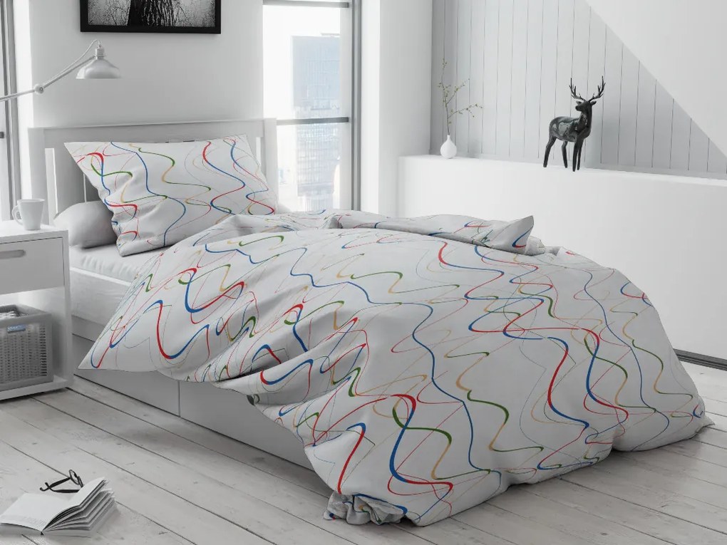 Bavlněné povlečení Color bílé hotelová kapsa Rozměr povlečení: 70 x 90 cm | 140 x 200 cm