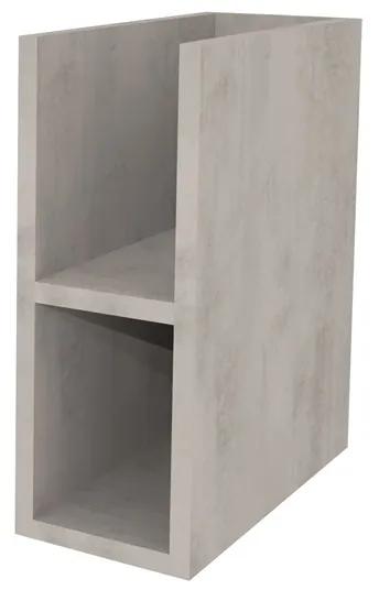 Mereo Aira, koupelnová skříňka 20 cm, spodní,  Multidecor, Chromix stříbrný CN797SACST