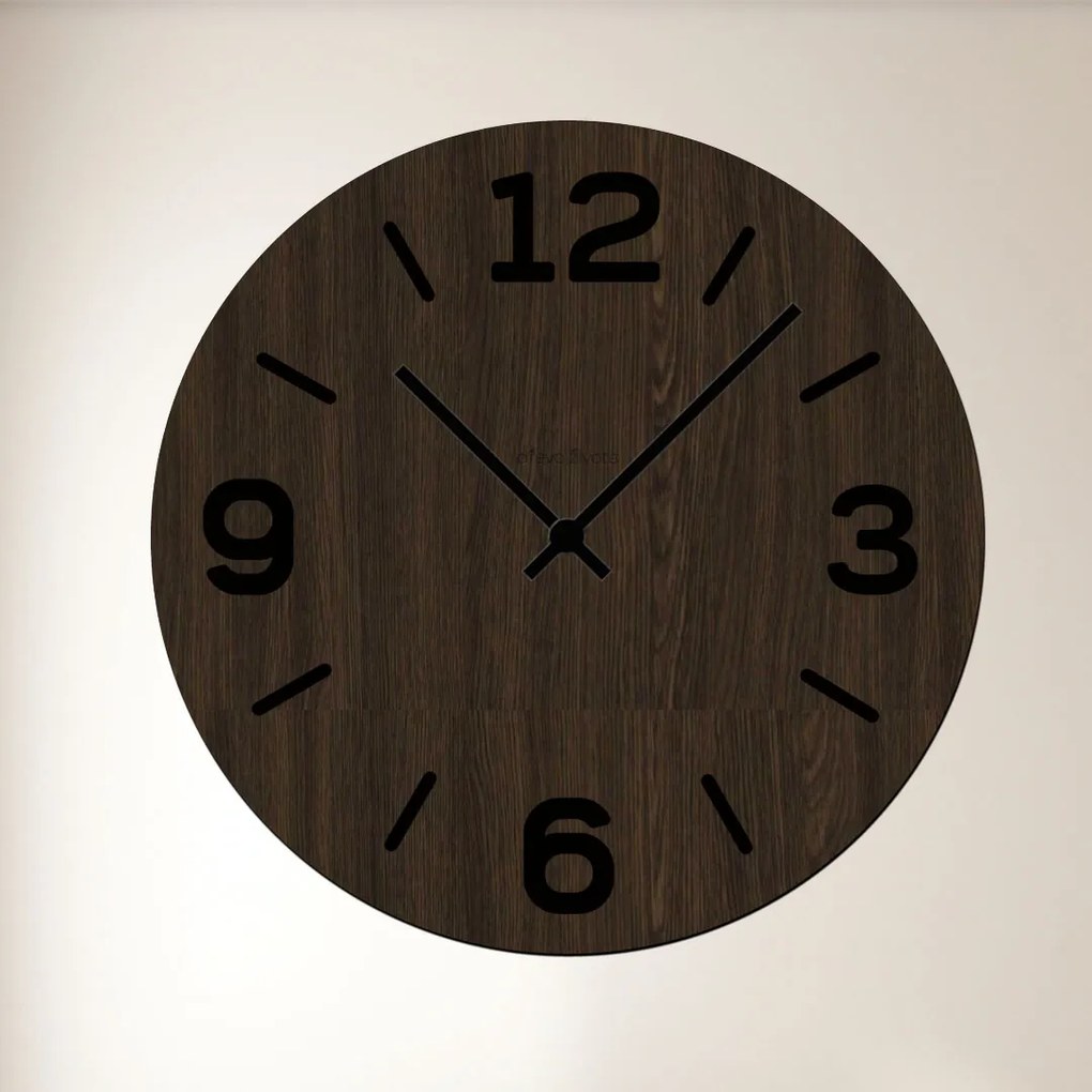 dřevo života Nástěnné hodiny CLASSIC Zvolte barvu dekoru: Dub Sonoma, Zvolte velikost hodin (cm): 40x40
