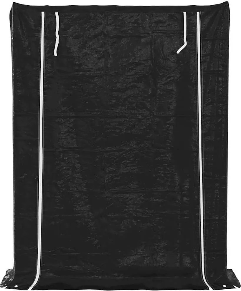 vidaXL Stojan na palivové dřevo s krytem proti dešti 150x40x200 cm [4104952]
