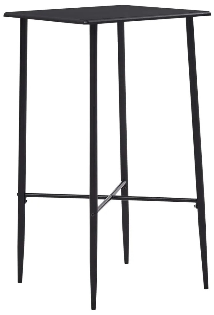 Barový stůl černý 60 x 60 x 111 cm MDF 281549