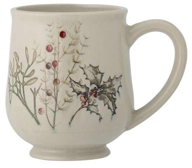 Kameninový hrnek Hollie Mug Mistletoe 450 ml Bloomingville