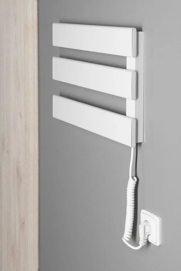 Aqualine Elvis elektrický sušák ručníků 480 x 330 x 45 mm 50W bílá EB480