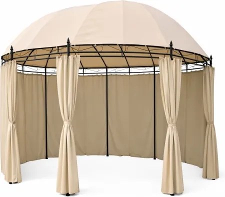 Zahradní altán pavilon Monaco 520cm x 350cm béžová