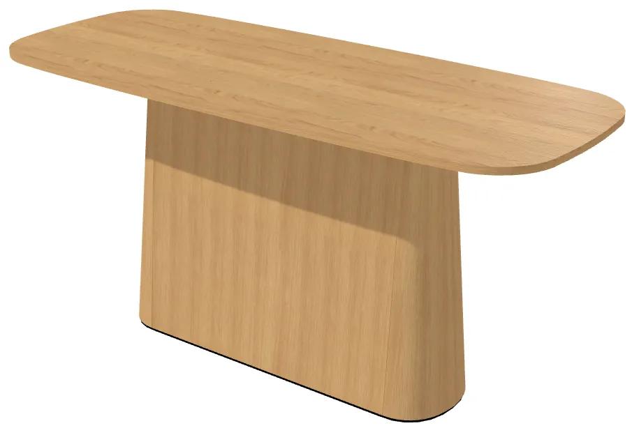 TON - Barový stůl P.O.V. se zaoblenými rohy, 80-100x200-240 cm