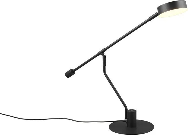Matně černá LED stolní lampa s ohybatelnou konstrukcí (výška 64 cm) Manduro – Trio