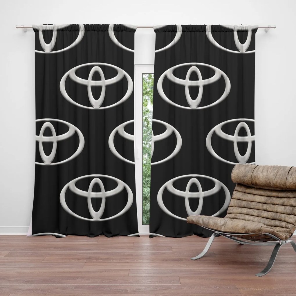 Sablio Závěs Toyota Pattern: 2ks 140x250cm