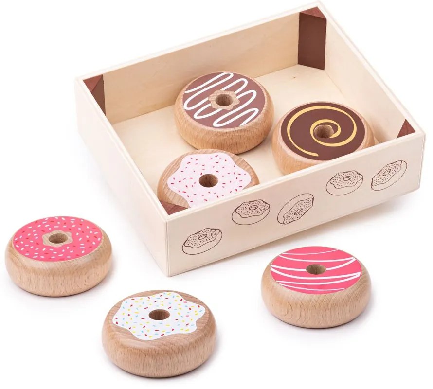 Bigjigs Toys Krabička s donuty