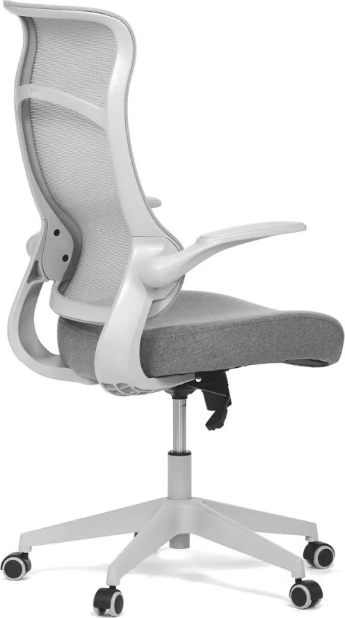 Kancelářská židle KA-A182 GREY, houpací mechanismus, šedá síťovina (67 x 65) cm