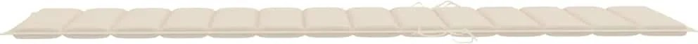 vidaXL Marketos Zahradní lehátko s poduškou masivní akáciové dřevo