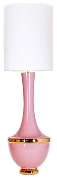Vysoká stolní lampa TROYA - růžová barva 118 cm
