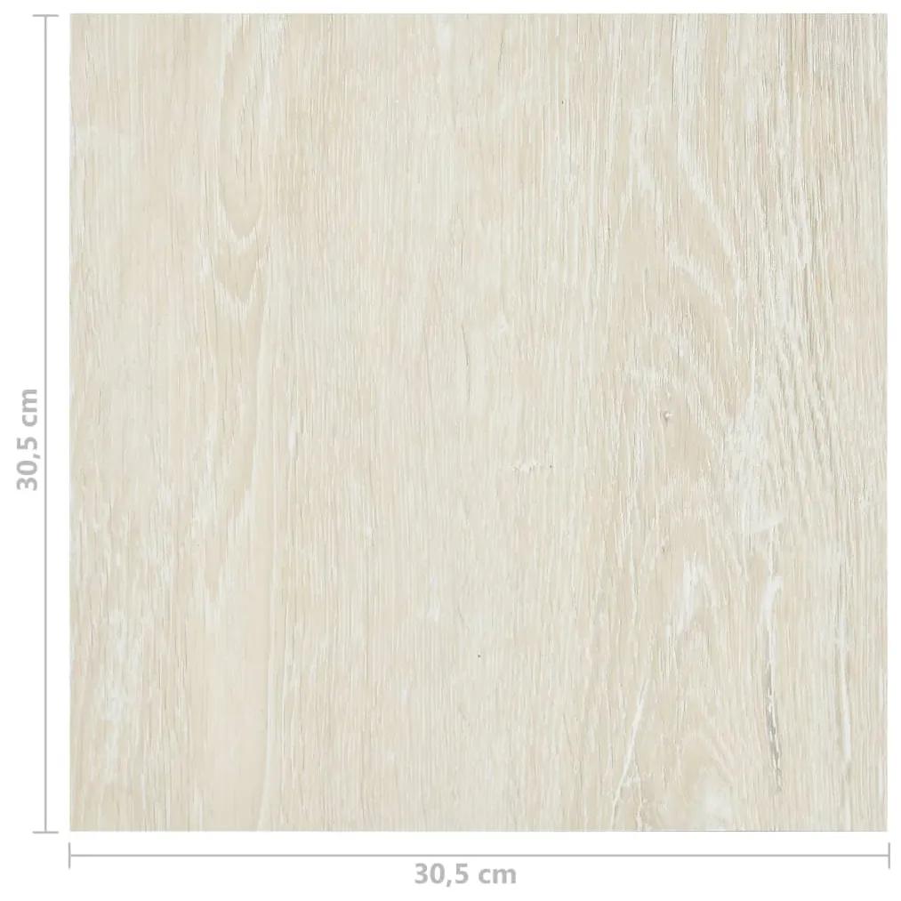 Samolepicí podlahové desky 55 ks PVC 5,11 m² krémové,  324659
