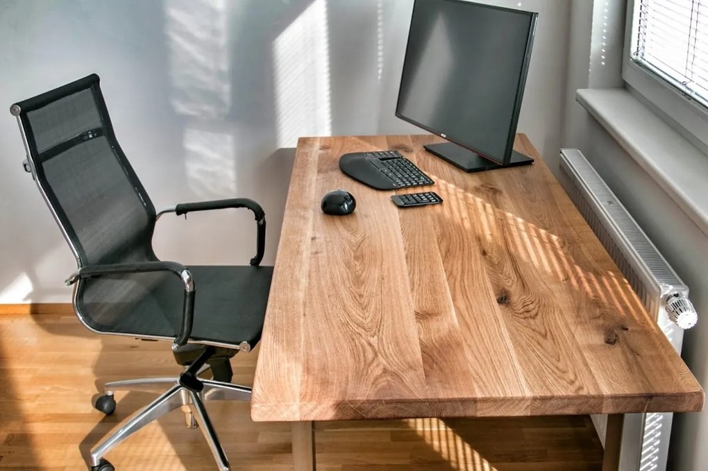 KULHÁNEK Designový jídelní a PC stůl s rovnou hranou Velikost desky: 150x80 cm