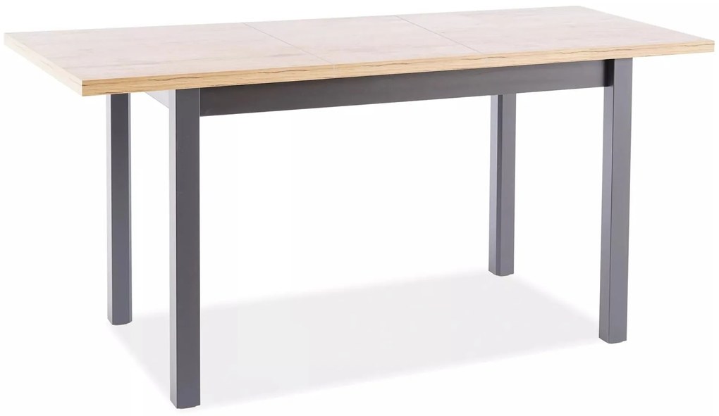 Rozkládací jídelní stůl Adam 100/140 cm dub artisan/černý