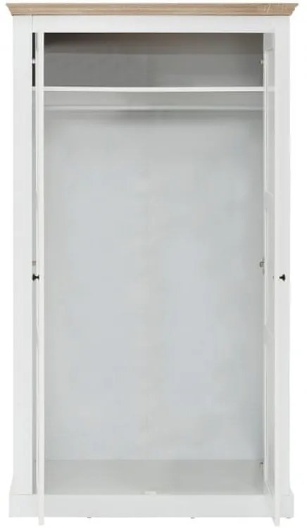 Danish style Šatní skříň Biden, 180 cm, bílá