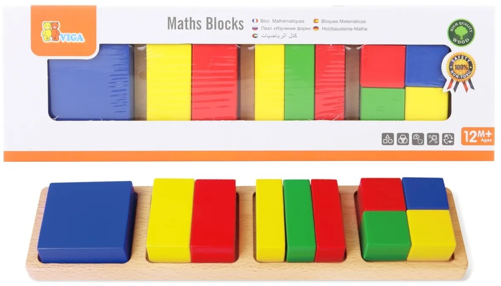 Dřevěné matematické tvary